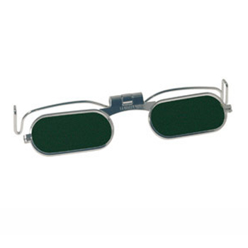 Clip-On Flip-Up Half Eye Glasses, Green Shade #6
